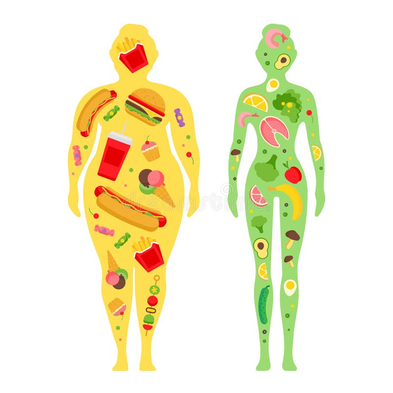 Obesity. Fat and Thin Woman. before and after Diet and Fitness Stock ... Obesity. Fat and Thin Woman. before and after Diet and Fitness Stock ...