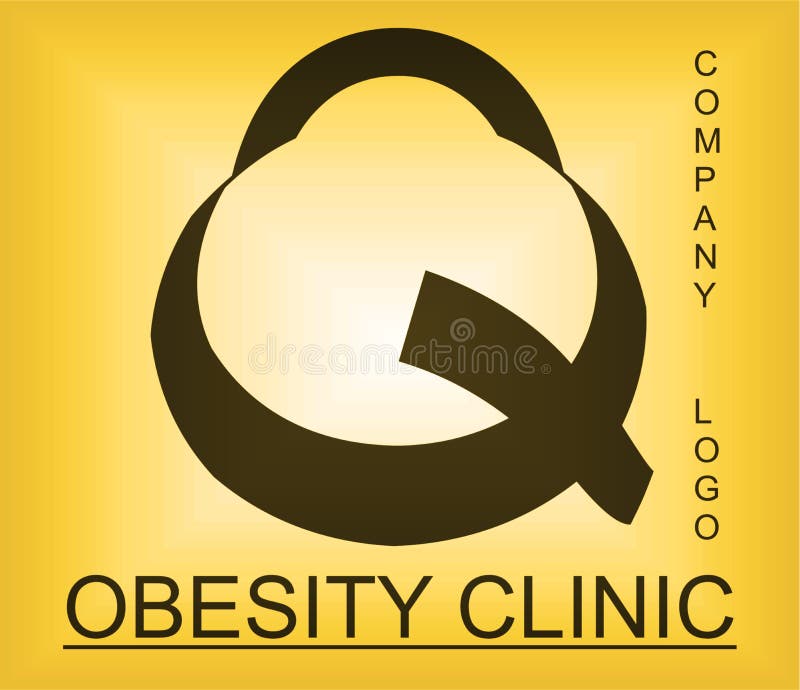 Obesity Problem Alphabetic Logo for Company Providing Solutions Stock ...
