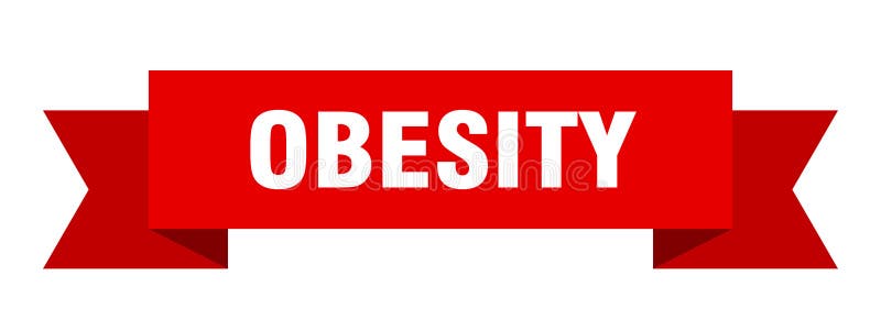 Obesity ribbon. stock vector. Illustration of design - 191266775