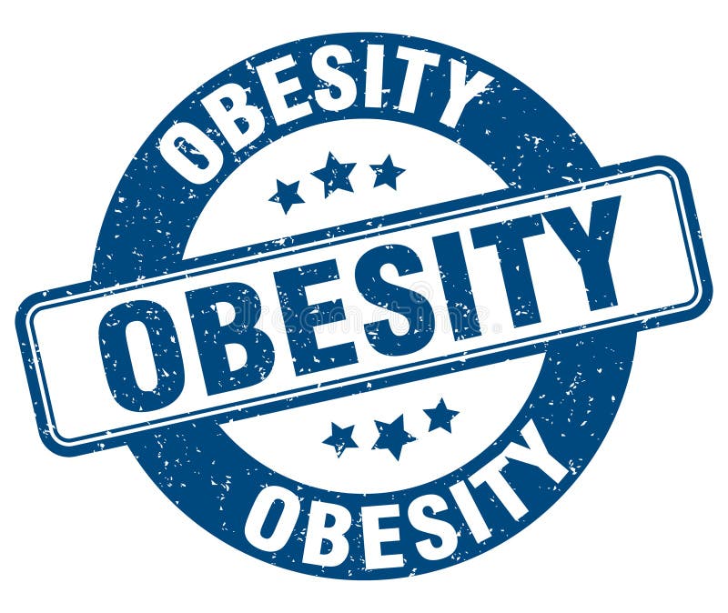 Obesity Stamp. Obesity Label. Round Grunge Sign Stock Vector ...