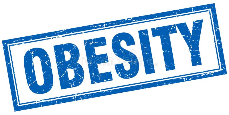 Obesity stamp stock vector. Illustration of square, grunge - 125217240