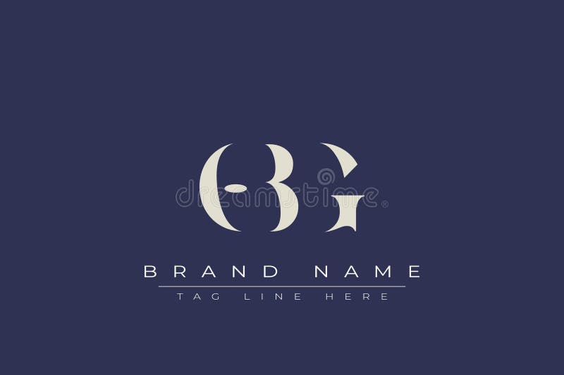 OBG Abstract Letter Logo Design Stock Vector - Illustration of modern ...