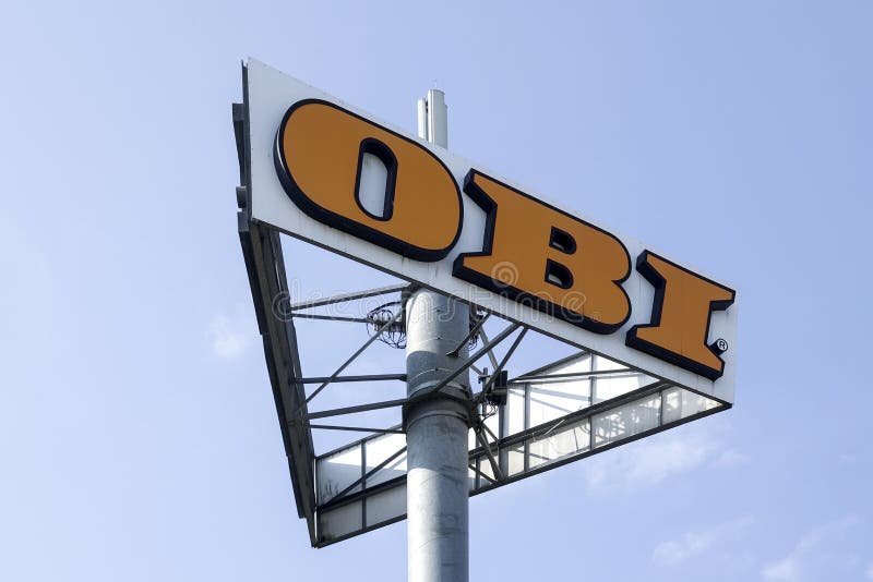 OBI Logo en un polo imagen de archivo editorial. Imagen de marca ...