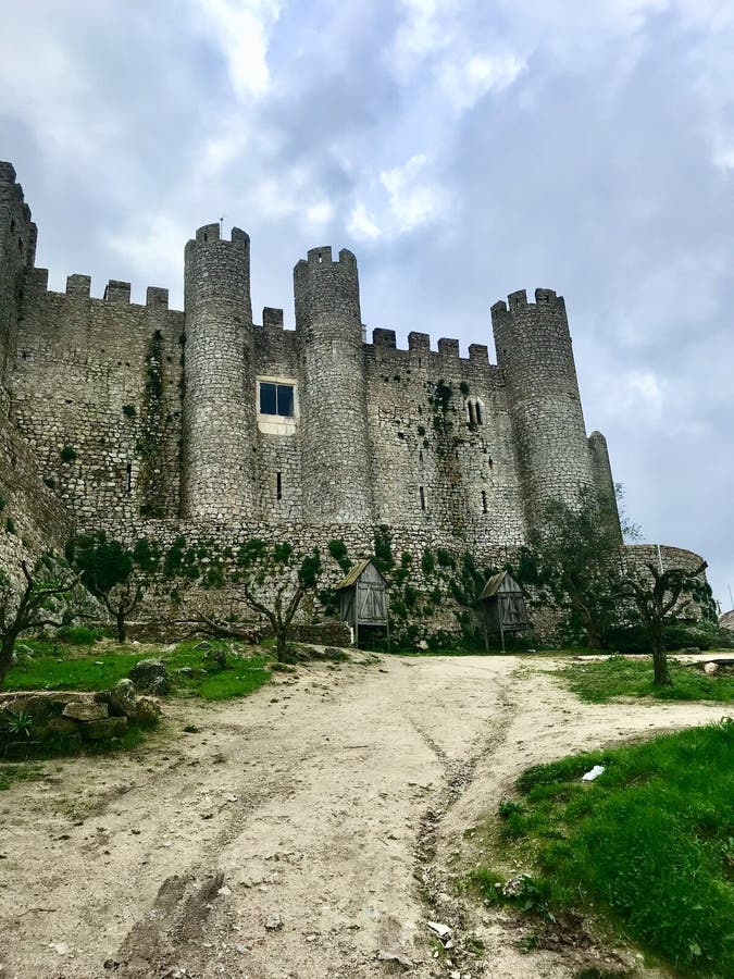 Obidos castle stock photo. Image of medieval, obidos - 171797202