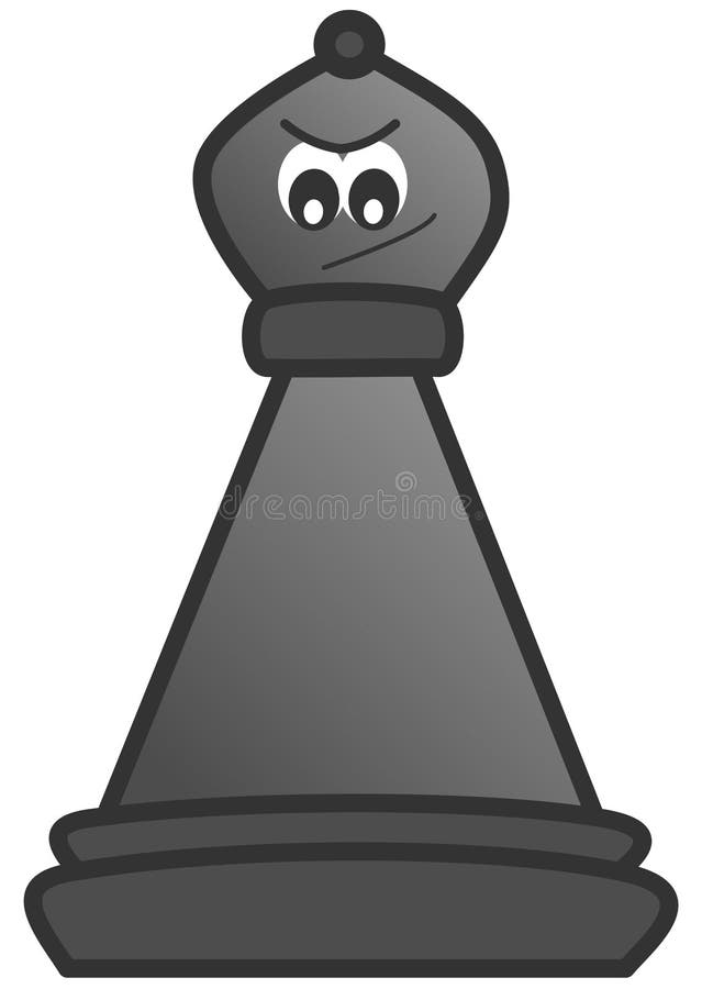 Obispo Chess Piece stock de ilustración. Ilustración de historieta ...
