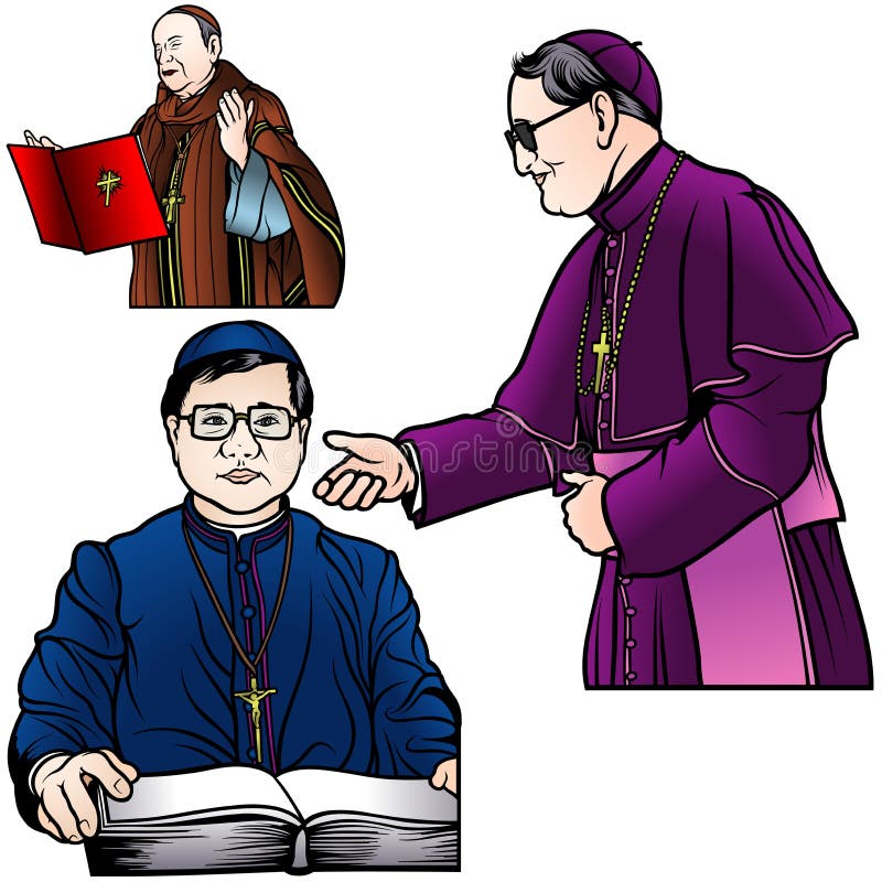 Conjunto de Obispo ilustración del vector. Ilustración de personal ...
