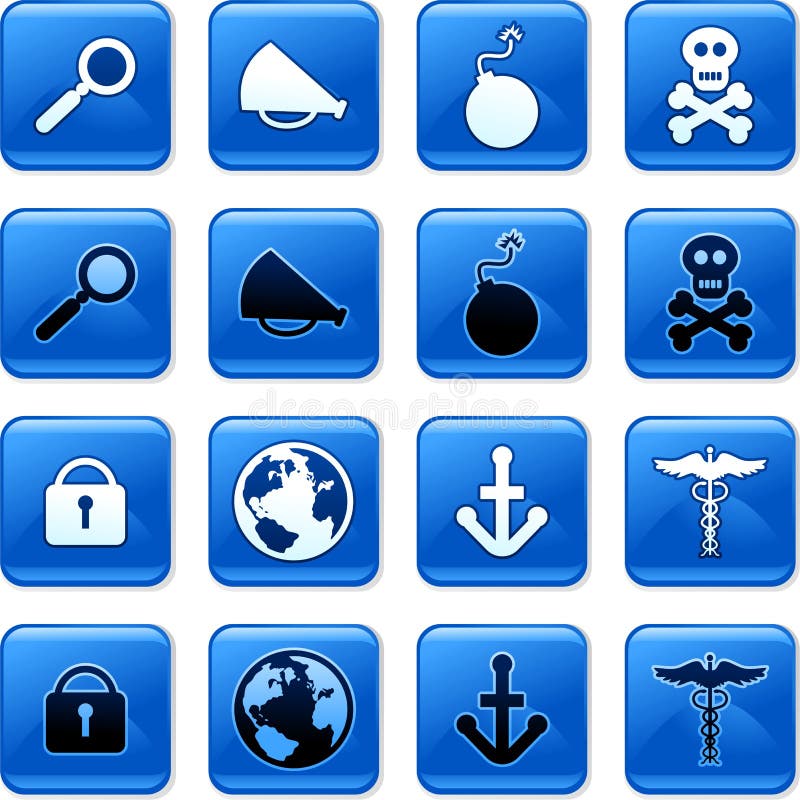 Computer buttons stock illustration. Illustration of navigation - 4008915