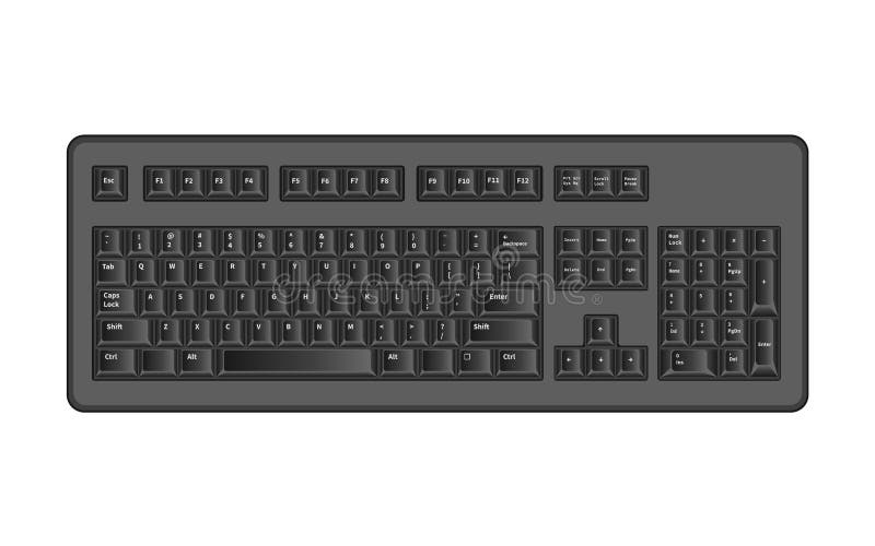 Object Computer Keyboard Symbols Stock Vector - Illustration of ...