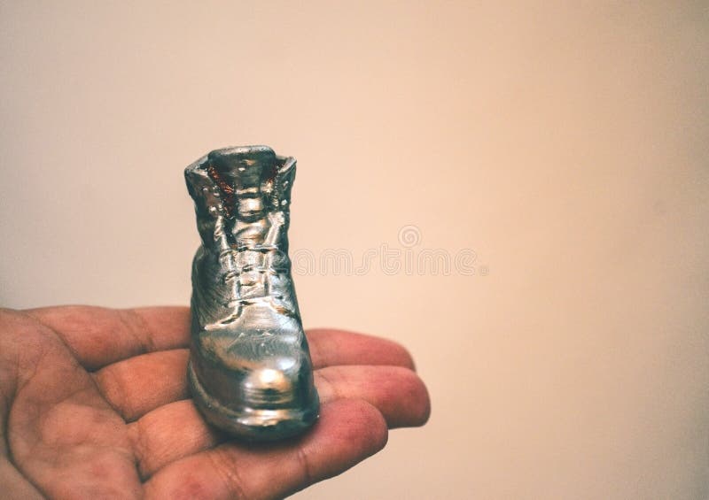 Object in the Form of a Boot Printed on a 3d Printer and Covered with ...
