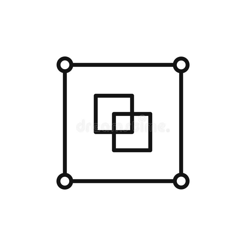 Object Group Icon Isolated on White Background Stock Vector ...