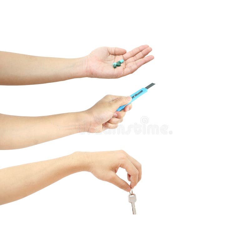 Isolated Hand Holding Object Stock Photo - Image of female, ideas: 18601700