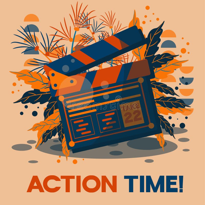 Artistic Object Illustration Action Time Stock Vector - Illustration of ...