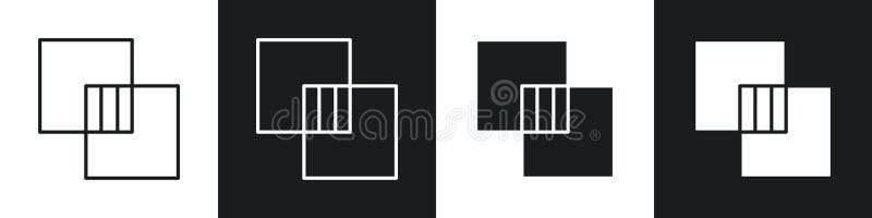 Object intersect icon stock illustration. Illustration of data - 341335176