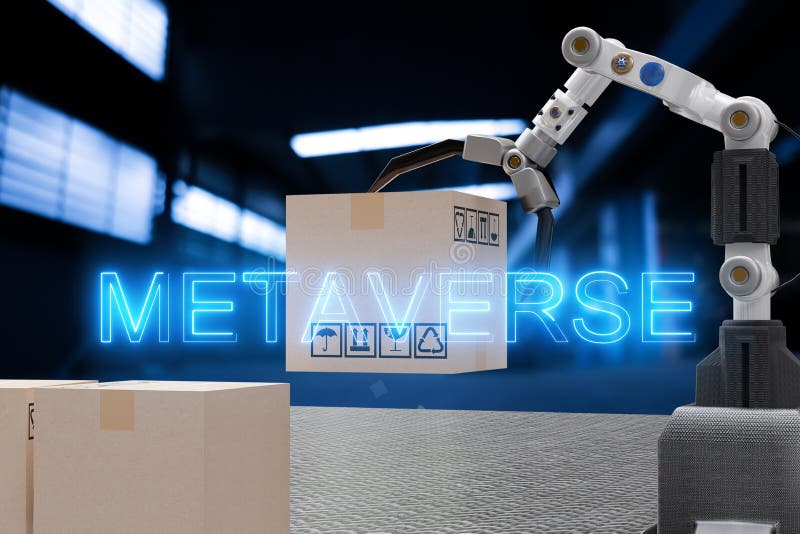 Object for Metaverse Virtual World Technology Future Robot Cyber ...