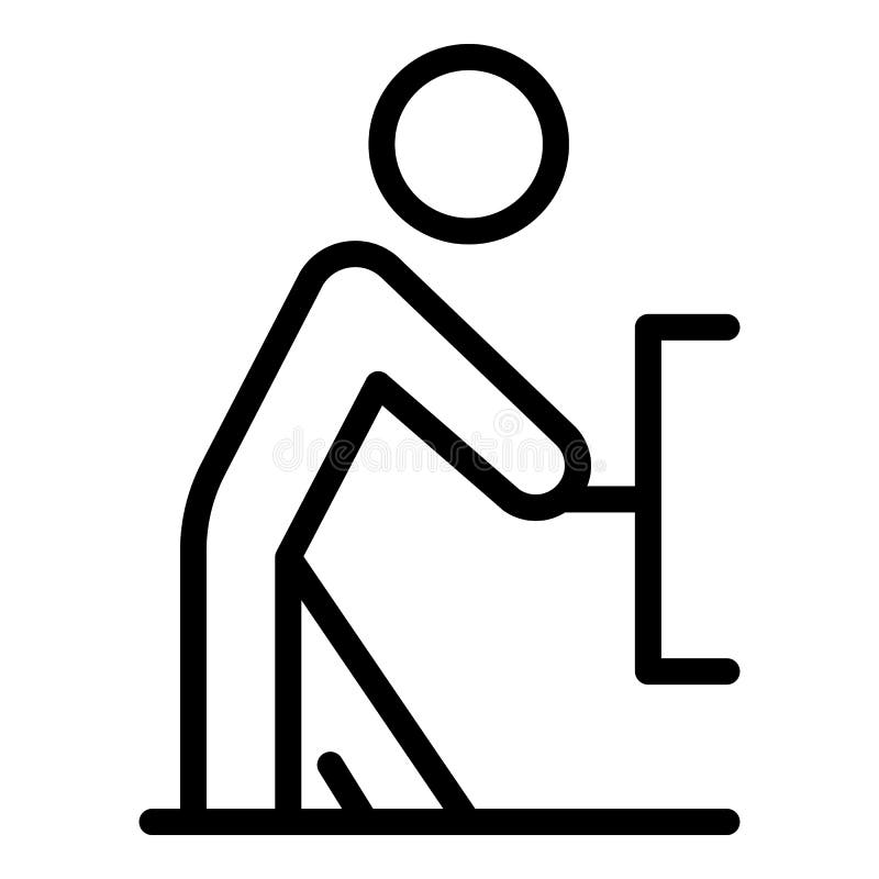 Effort Icon Vector Sign and Symbol Isolated on White Background Stock ...