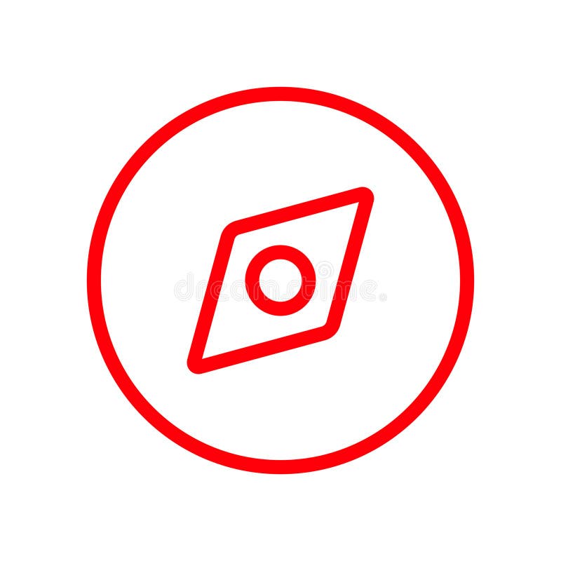 Compass Icon. Symbol of Travel, Direction or Navigation. Stock Vector ...