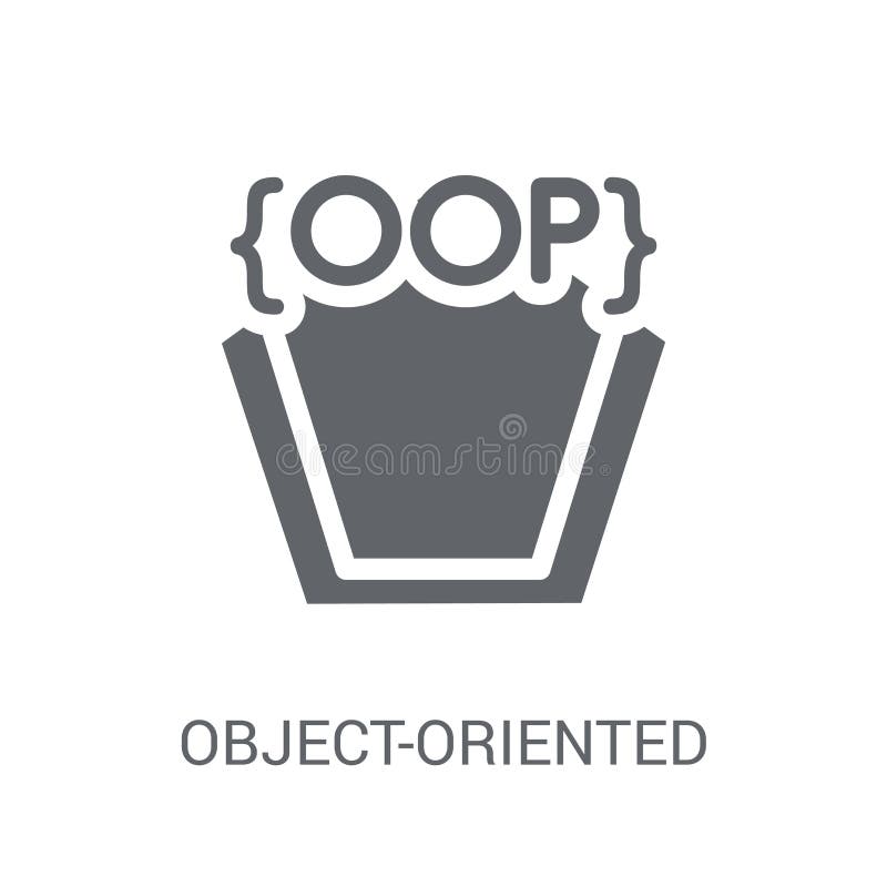 Object Oriented Programming Icon In Different Style Vector Illustration Two Colored And Black