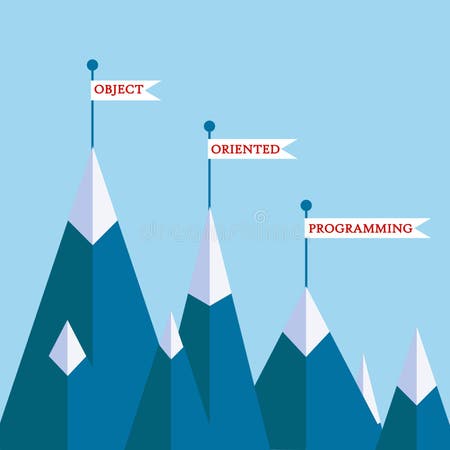 Object-oriented Programming Mountain Concept Stock Vector ...