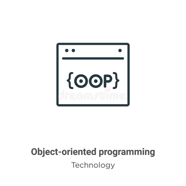 Object-oriented Programming Outline Vector Icon. Thin Line Black Object-oriented Programming ...