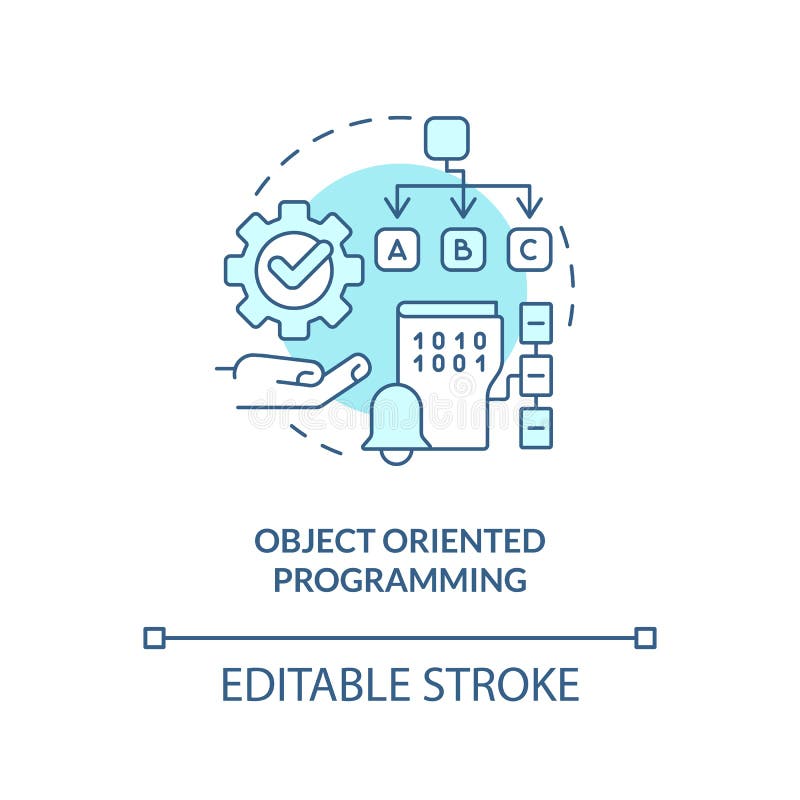 Object Oriented Programming Turquoise Concept Icon Stock Vector ... Object Oriented Programming Turquoise Concept Icon Stock Vector ...