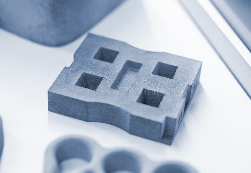 Object from Powder Plastic Printed 3D Printer Multi Jet Fusion MJF ...