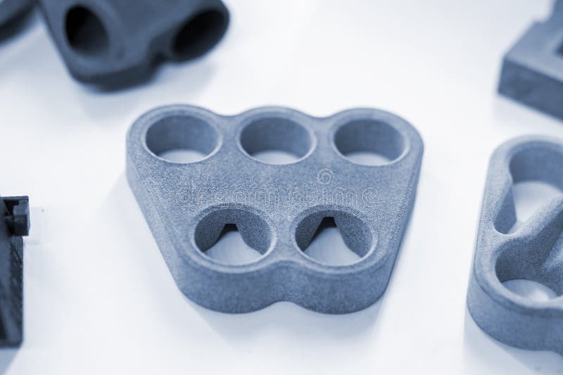 Object from Powder Plastic Printed 3D Printer Multi Jet Fusion MJF ...