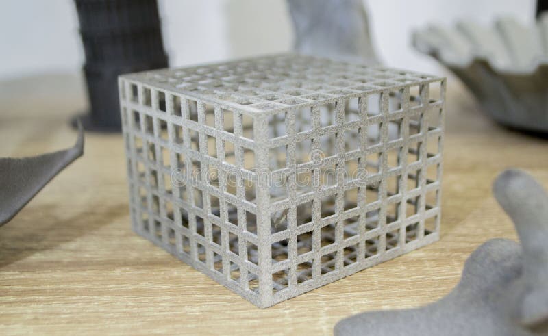 Object from Powder Plastic Printed 3D Printer Multi Jet Fusion MJF ...