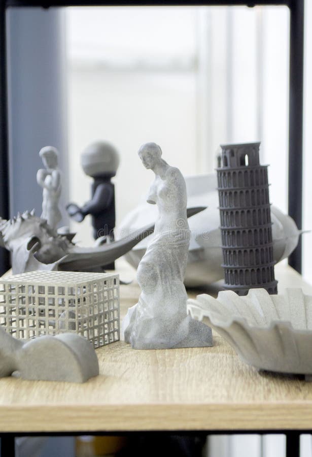 Object from Powder Plastic Printed 3D Printer Multi Jet Fusion MJF ...