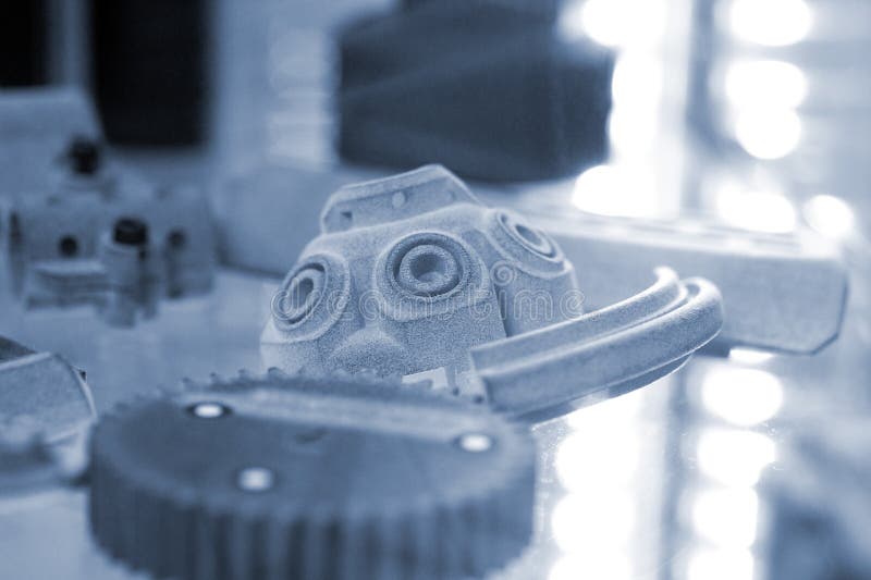 Object from Powder Plastic Printed 3D Printer Multi Jet Fusion MJF ...