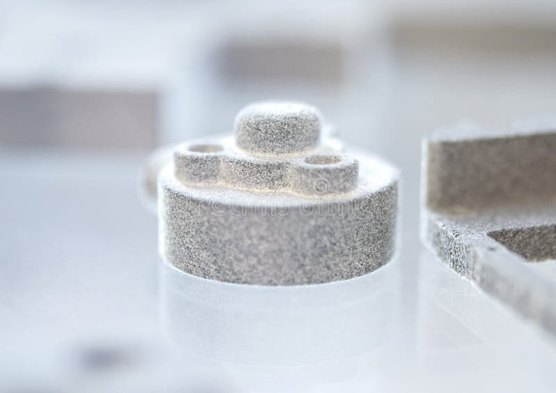 Object from Powder Plastic Printed 3D Printer Multi Jet Fusion MJF ...