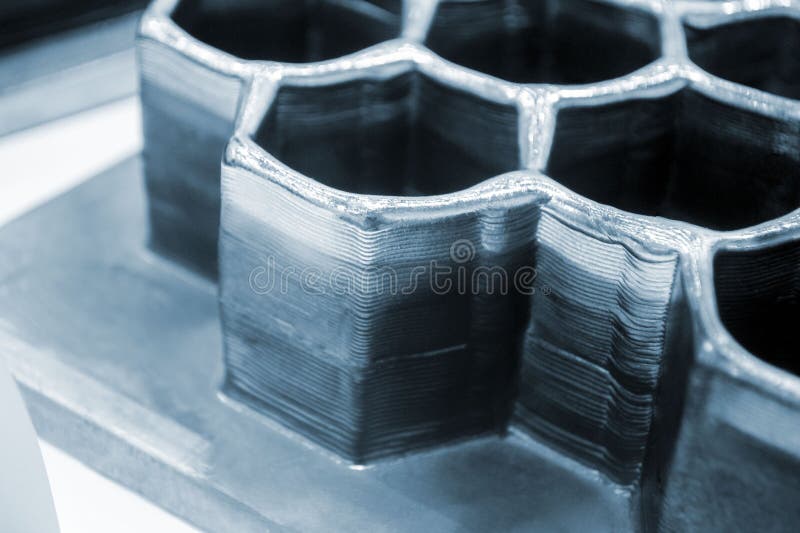 Object Printed by 3D Printer from Metal. Additive Manufacturing ...