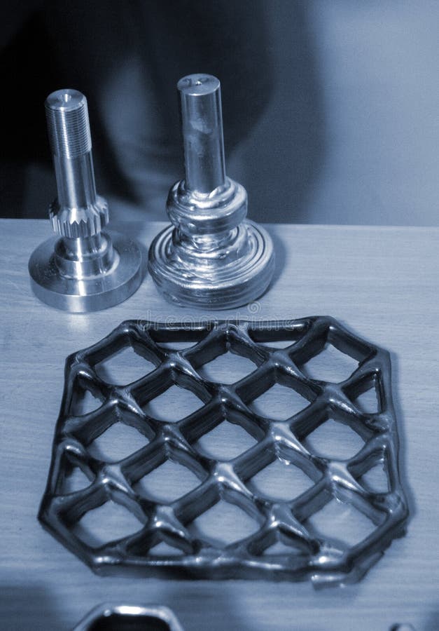Object Printed by 3D Printer from Metal. Additive Manufacturing ...