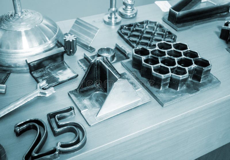Object Printed by 3D Printer from Metal. Additive Manufacturing ...