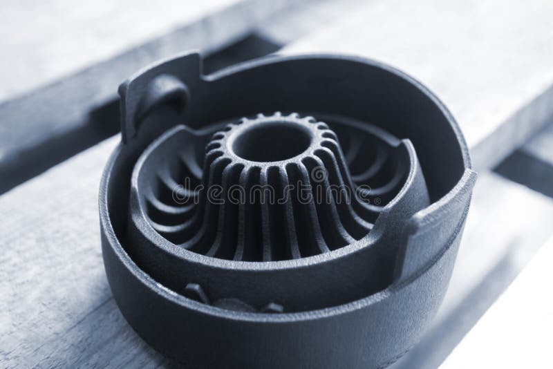 Industrial Powder 3D Printer Printing Process Close-up. Stock Image ...