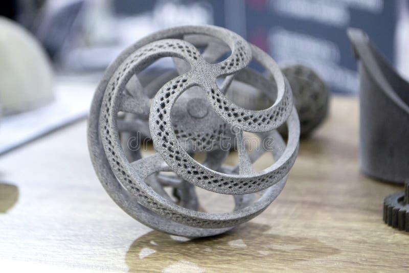 Object Printed on a Powder 3D Printer from Polyamide Powder Stock Image ...