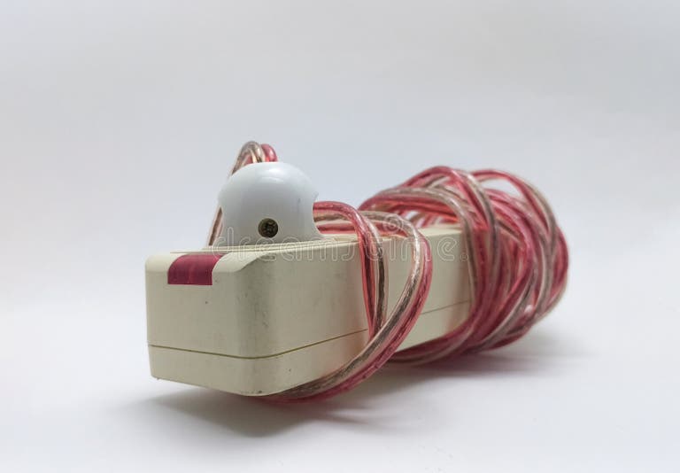 4 Socket Outlet with Plug Wires, Stock Photo - Image of connection ...