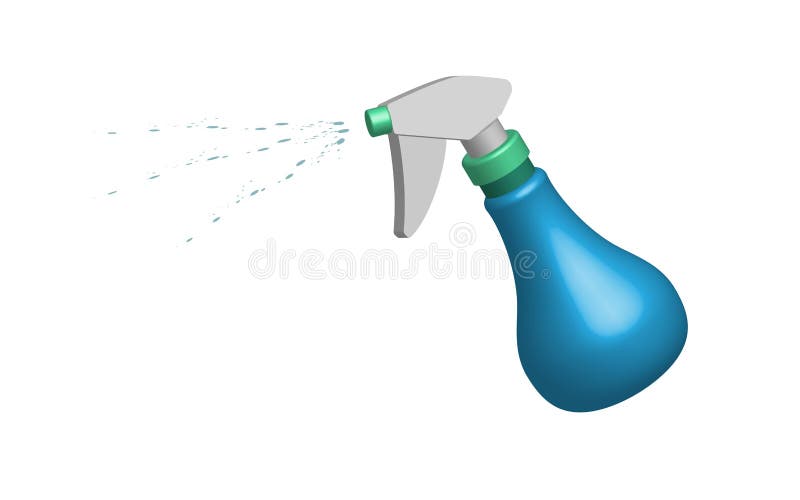 Object Spraying Bottle in 3D Stock Vector - Illustration of vector ...