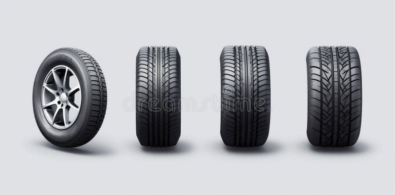 Object Automobile Rubber Background Shop Isolated Wheel Car Auto Tire ...