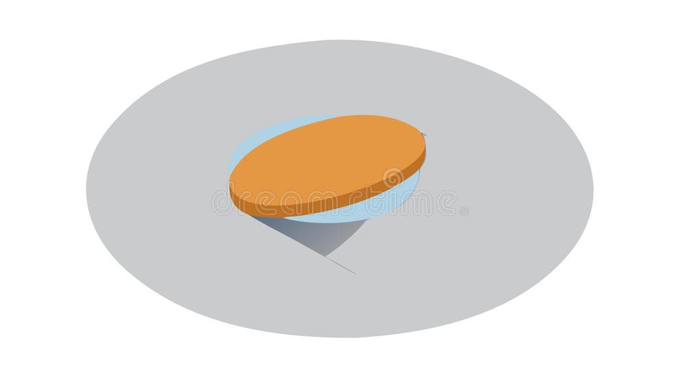 Object Under Spotlight Icon, Representing Focus or Highlight, Vector ...