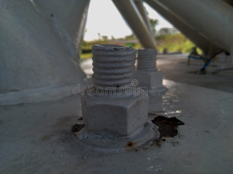 Object White Painted Building Bolts Stock Photos - Free & Royalty-Free ...