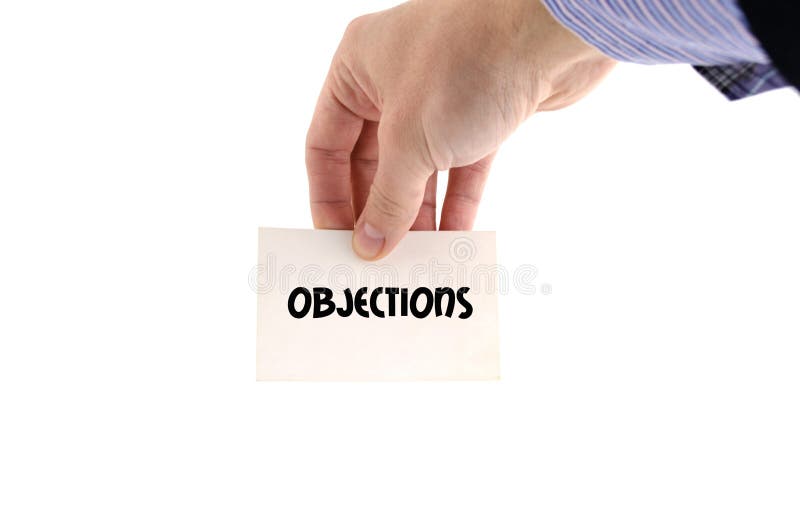 Objections text concept stock photo. Image of achieve - 90108512
