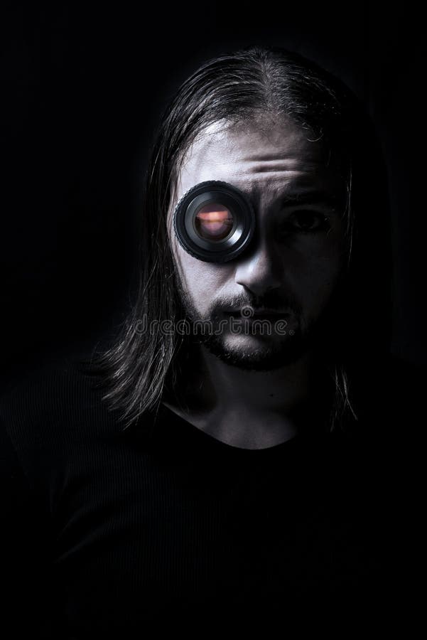 Objective attached eye stock image. Image of focus, people - 74093563