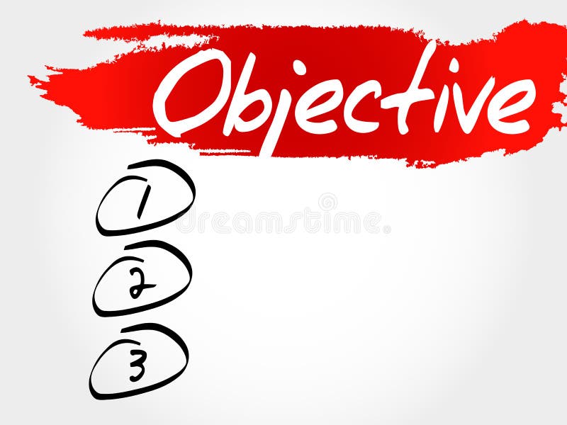 Objective blank list stock illustration. Illustration of organize ...