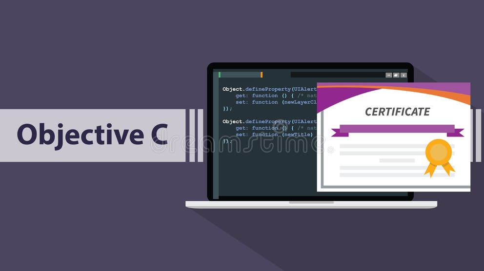 An Objective C Programming Online Learning Certification School Stock ...