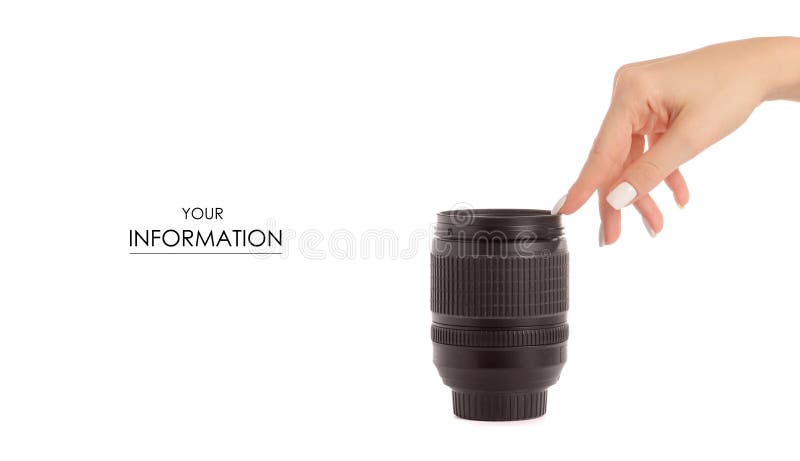Lens Objective in Hand Pattern Stock Photo - Image of optic, digital ...