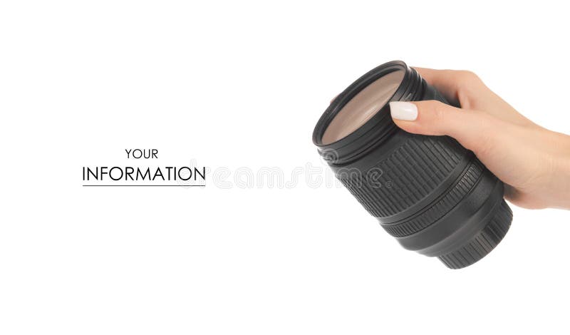 Lens Objective in Hand Pattern Stock Image - Image of camera, close ...