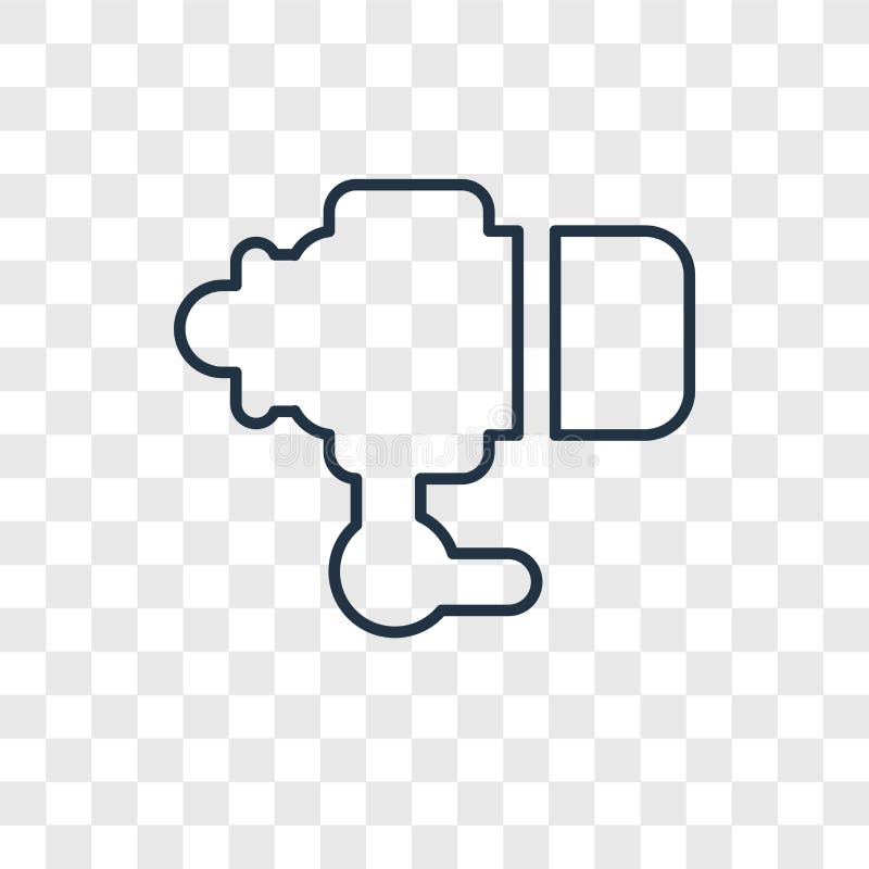 Objective Concept Vector Linear Icon Isolated on Transparent Background ...