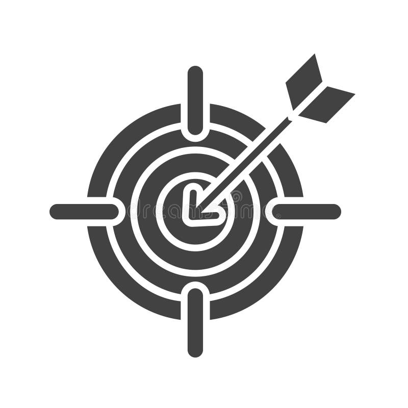 Objective Icon Image. stock vector. Illustration of business - 282901017