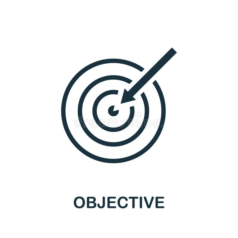 Objective Icon. Simple Element from Community Management Collection ...
