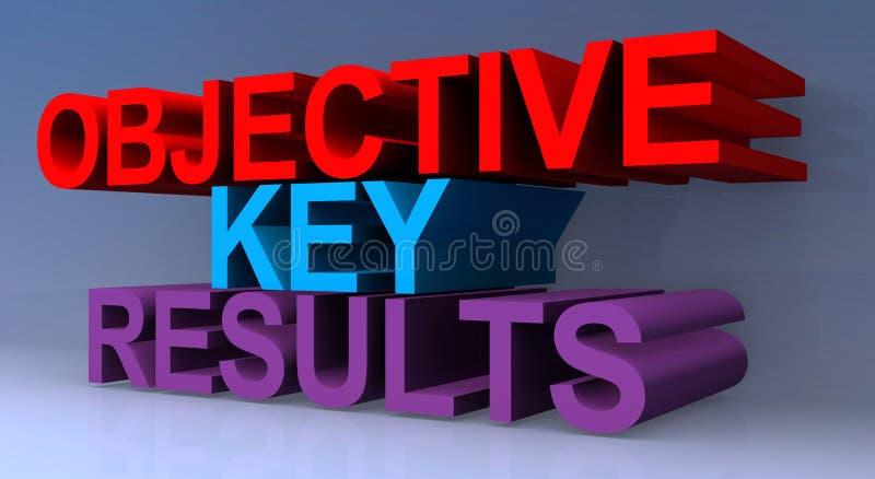 Objective Key Results OKRs Sign To Share the Same Goal Vector Stock ...